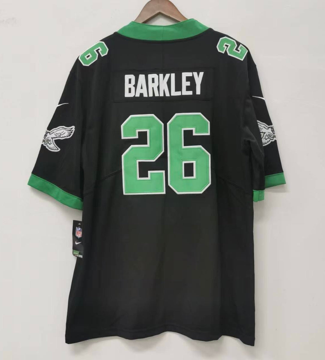 Saquon Barkley Philadelphia Eagles Jersey black throwback Nike – Classic Authentics