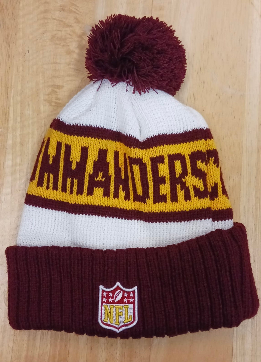 Washington Commanders NFL New Era winter knit Hat with Pom Pom ...