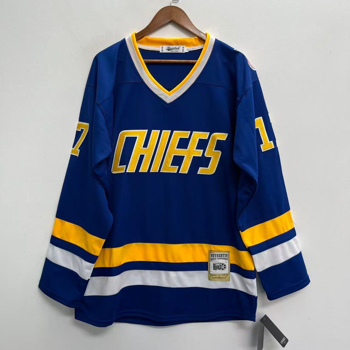 Steve Hansen #17 Charlestown Chiefs Slapshot 1977 Movie blue – Classic ...