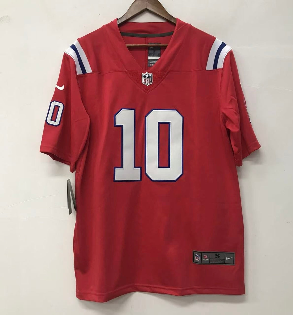 Drake Maye New England Patriots NFL Official NIKE Jersey Red – Classic ...