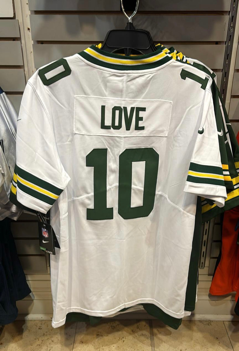 Jordan Love Green Bay Packers Official NFL Jersey White – Classic ...