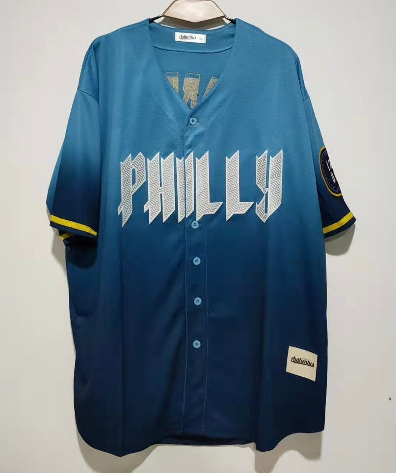 Bryce Harper Philadelphia Phillies Blue City Connect Jersey Classic Au ...