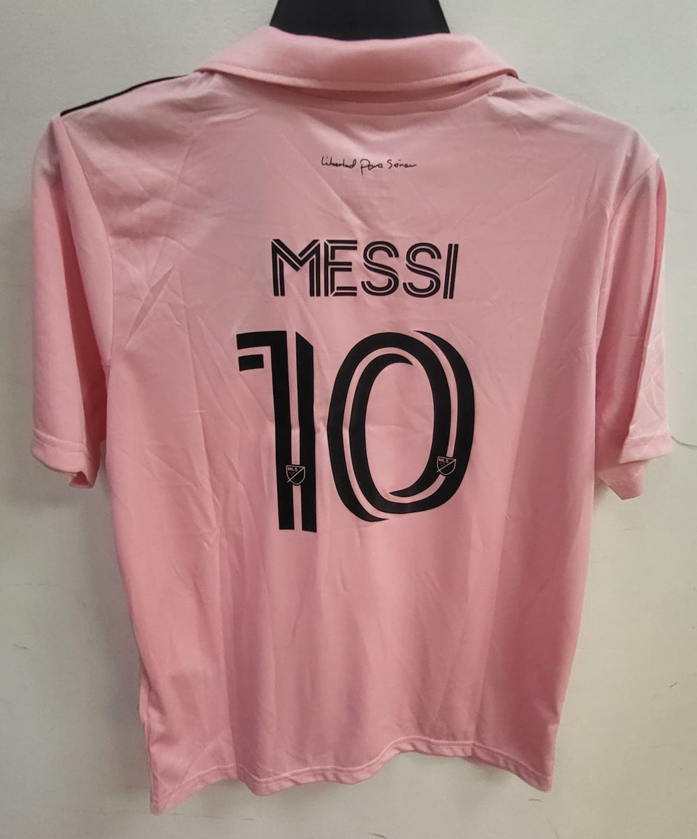 Lionel Messi Inter Miami Soccer Futbol Jersey pink YOUTH sizes ...