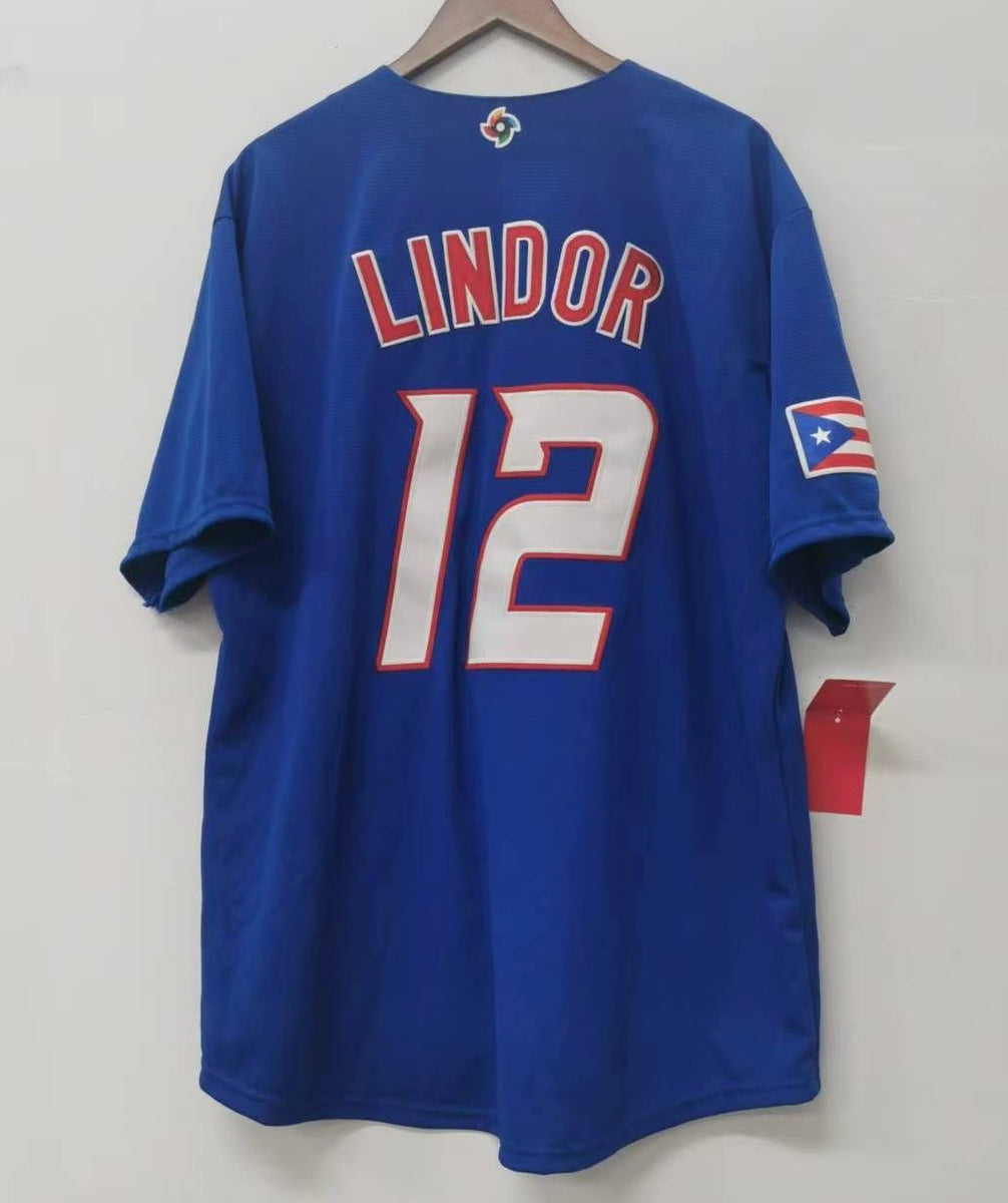 Francisco Lindor Puerto Rico Jersey Nike blue – Classic Authentics