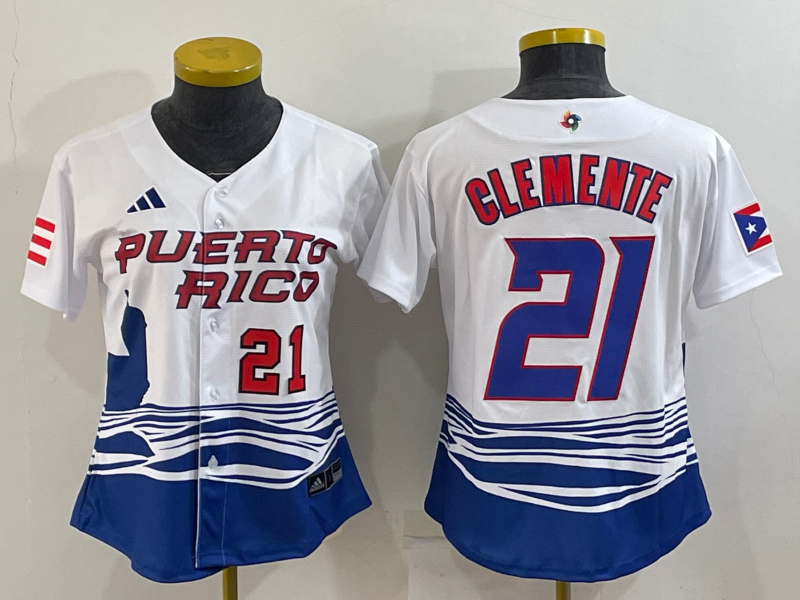Roberto Clemente Puerto Rico jersey Nike – Classic Authentics