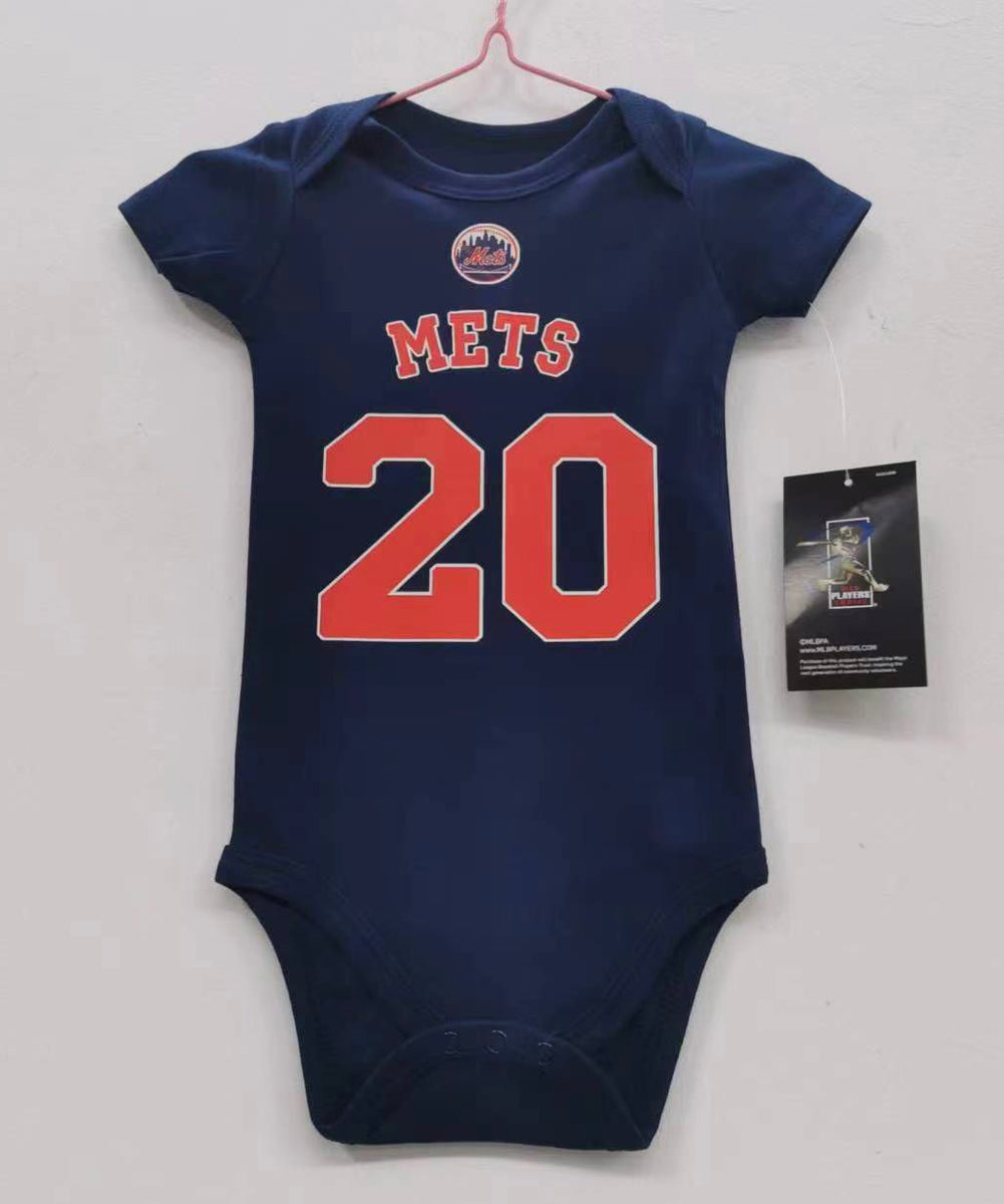 Pete Alonso New York Mets baby onesie creeper snap suit b/t blue ...