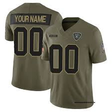 Any name & Number Las Vegas Raiders Official NFL Nike Salute to Servic ...