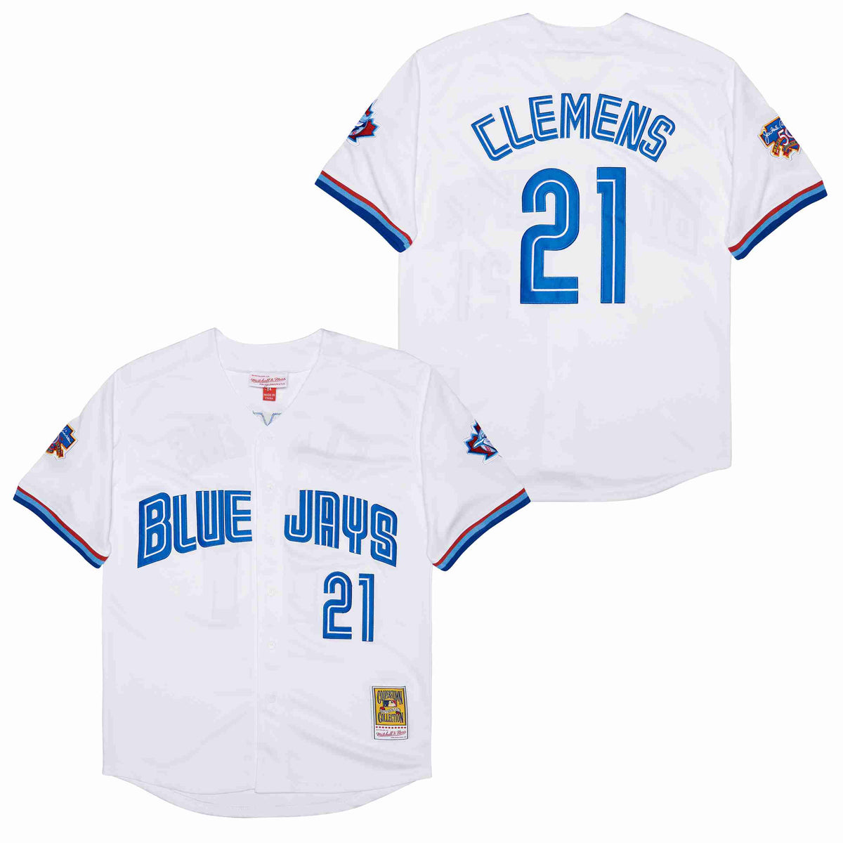 Roger Clemens Toronto Blue Jays Jersey Mitchell & Ness – Classic Authentics
