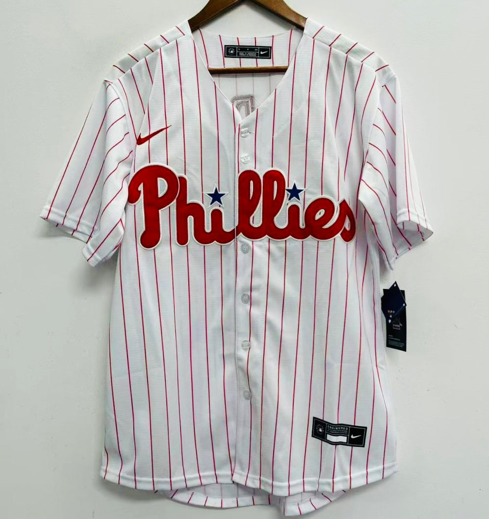 Harrison Bader Philadelphia Phillies Official MLB Nike Jersey white pi ...