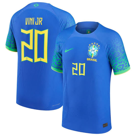 Vini Jr. Brasil Brazil Soccer Futbol Nike Jersey adult sizes Blue ...