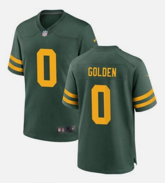 Matthew Golden YOUTH KIDS Green Bay Packers Official NFL alternate Jer ...