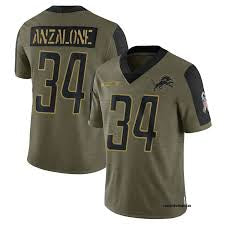 Alex Anzalone Detroit Lions Official NFL Nike Salute to Service Jersey ...