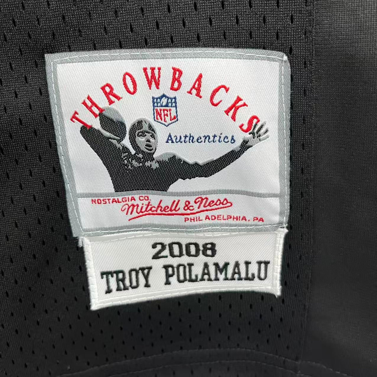 Troy Polamalu 2008 Pittsburgh Steelers Official NFL Mitchell & Ness Je ...