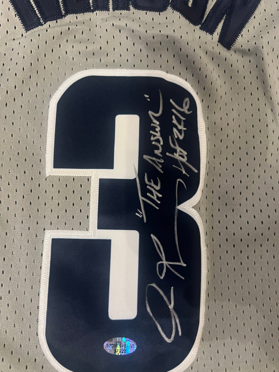 Allen Iverson autographed Georgetown Hoyas jersey COA Photo signing ...