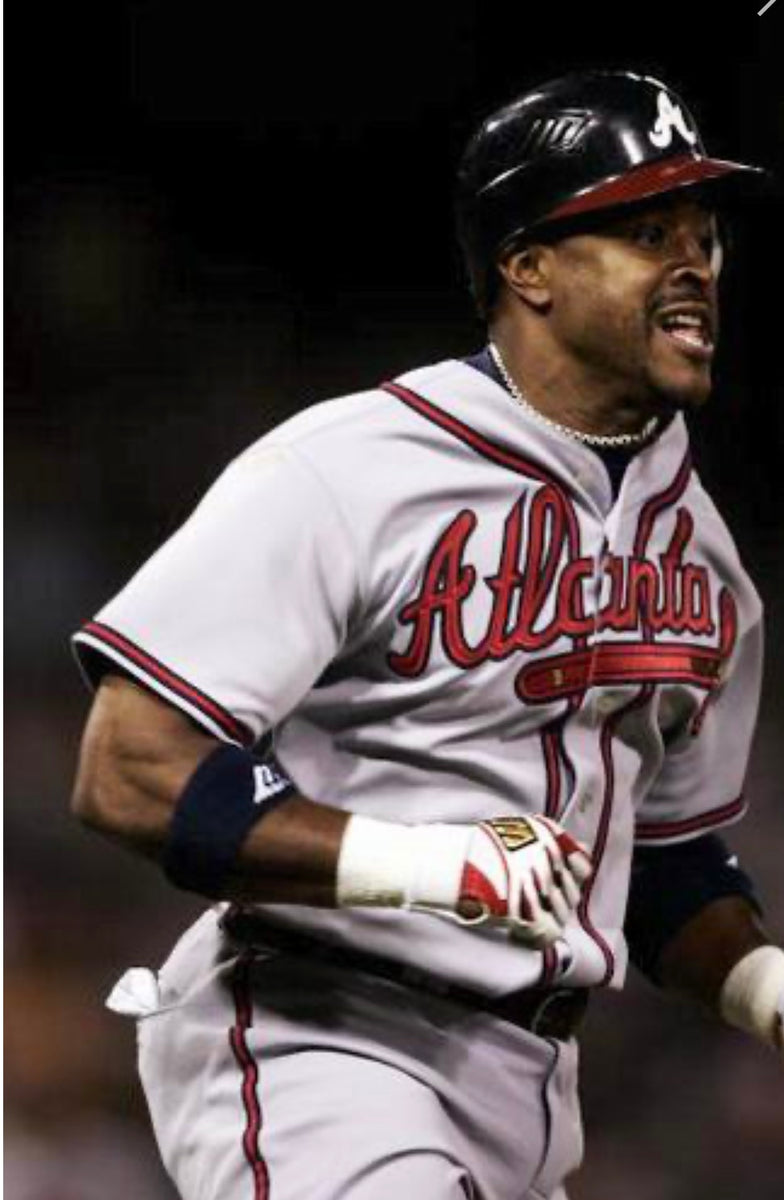 Brian Jordan Atlanta Braves Official MLB Majestic Jersey – Classic ...