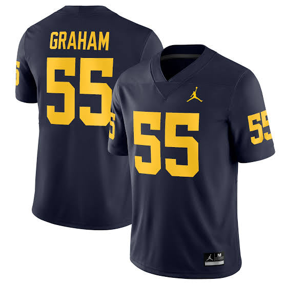 Brandon Graham Michigan Wolverines Jersey Stitched Numbers & Letters ...