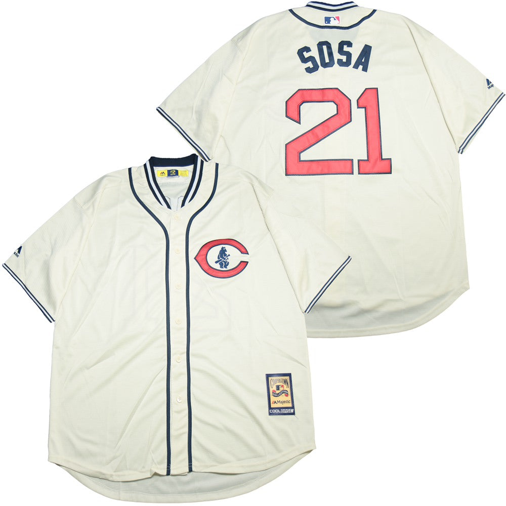 Sammy Sosa Chicago Cubs Jersey Majestic (retro logo) – Classic Authentics
