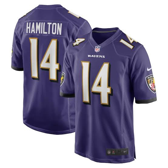 Kyle Hamilton Baltimore Ravens Official NFL Jersey Nike purple ...