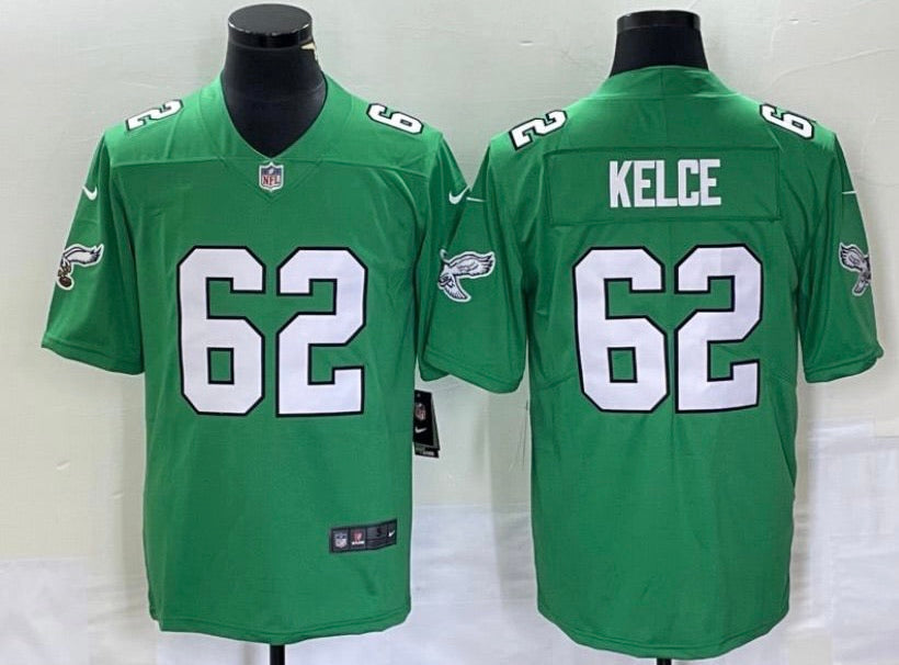 Jason Kelce Philadelphia Eagles Official NFL Nike Jersey Kelly Green ...